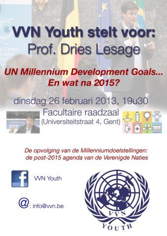 Lezing: "UN Millenium Development Goals... En wat na 2015?" met Prof ...